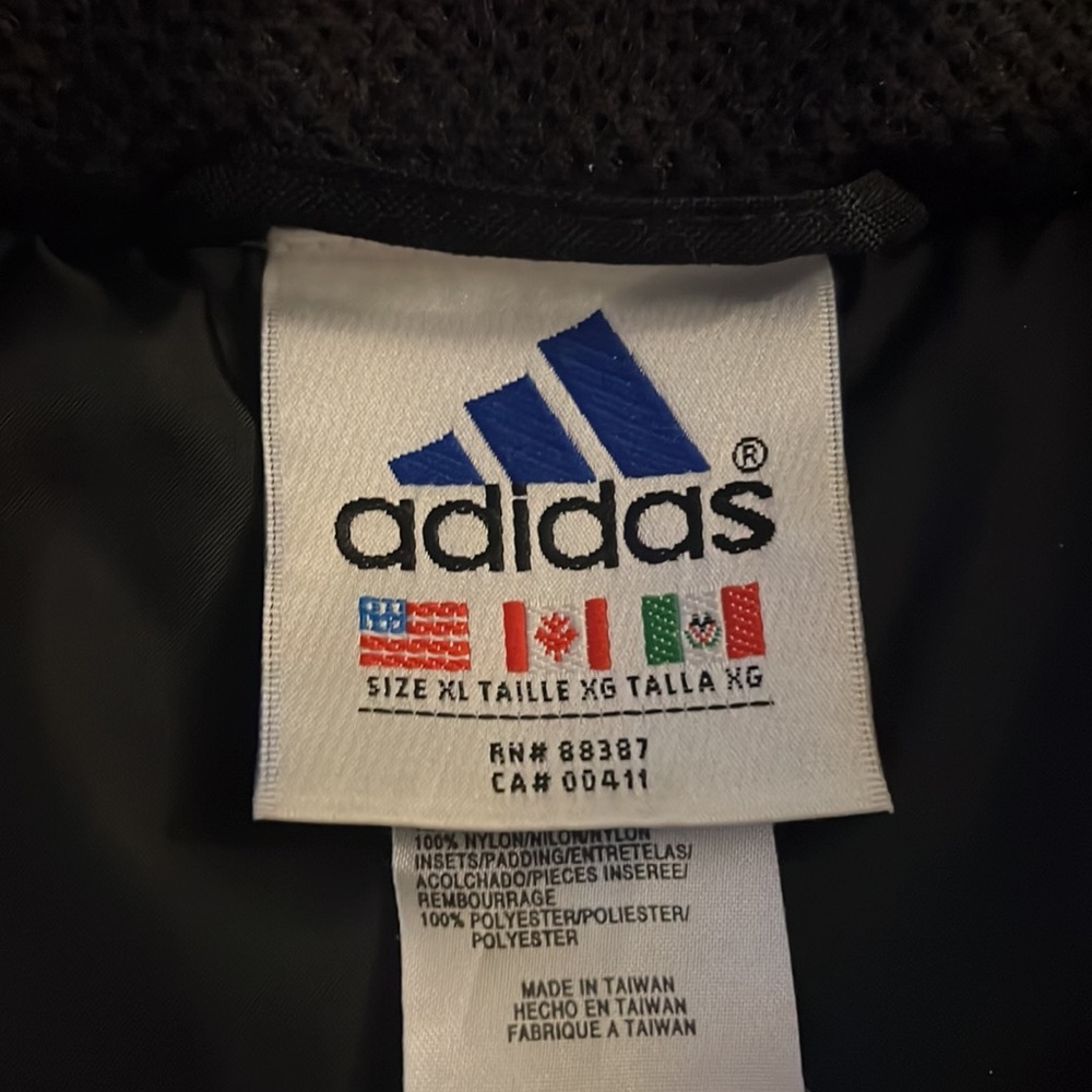 Adidas Retro Early 2000s Heavyweight Jacket Size Xlt … - Gem